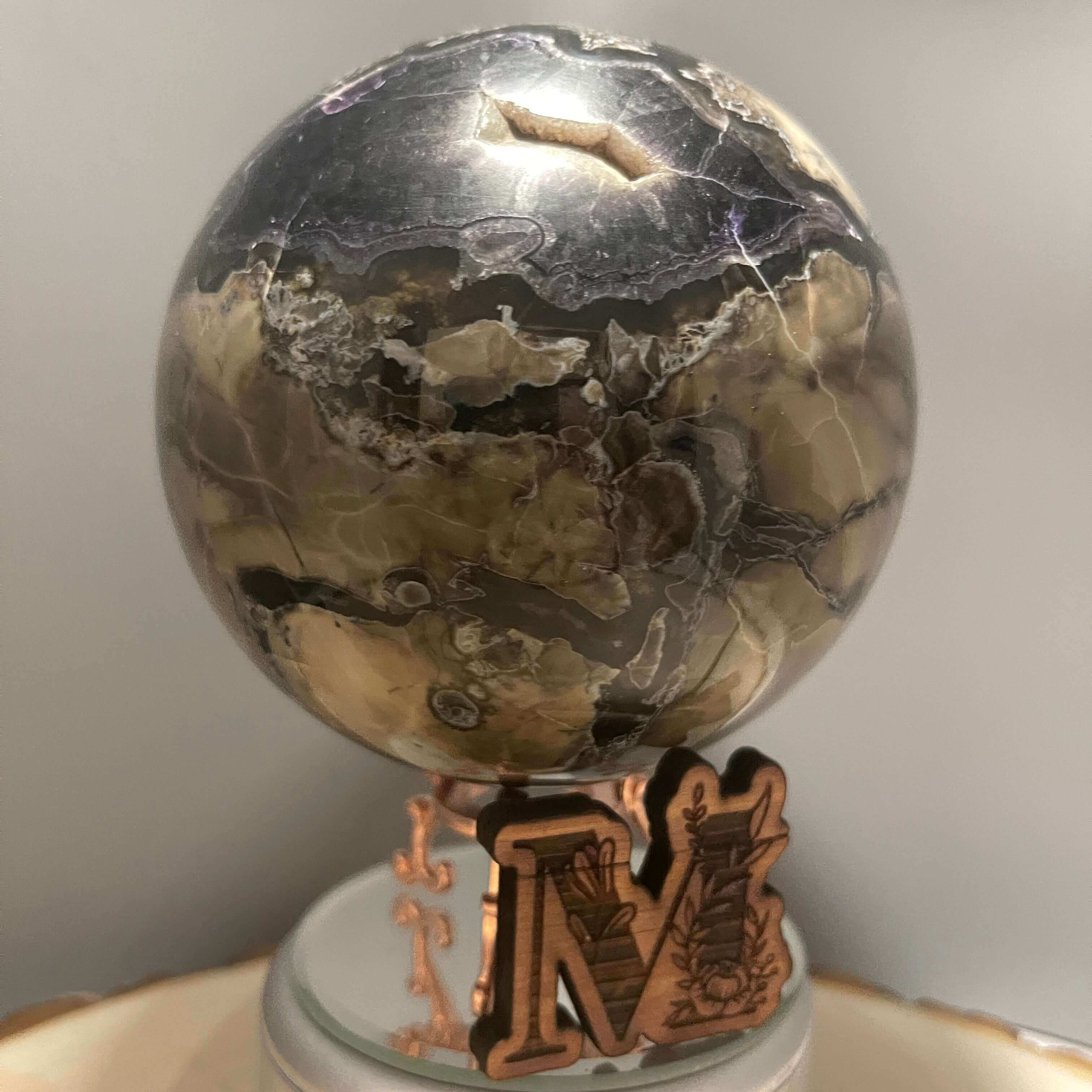 Desert Oasis Minerals, Volcano Agate Sphere (M)
