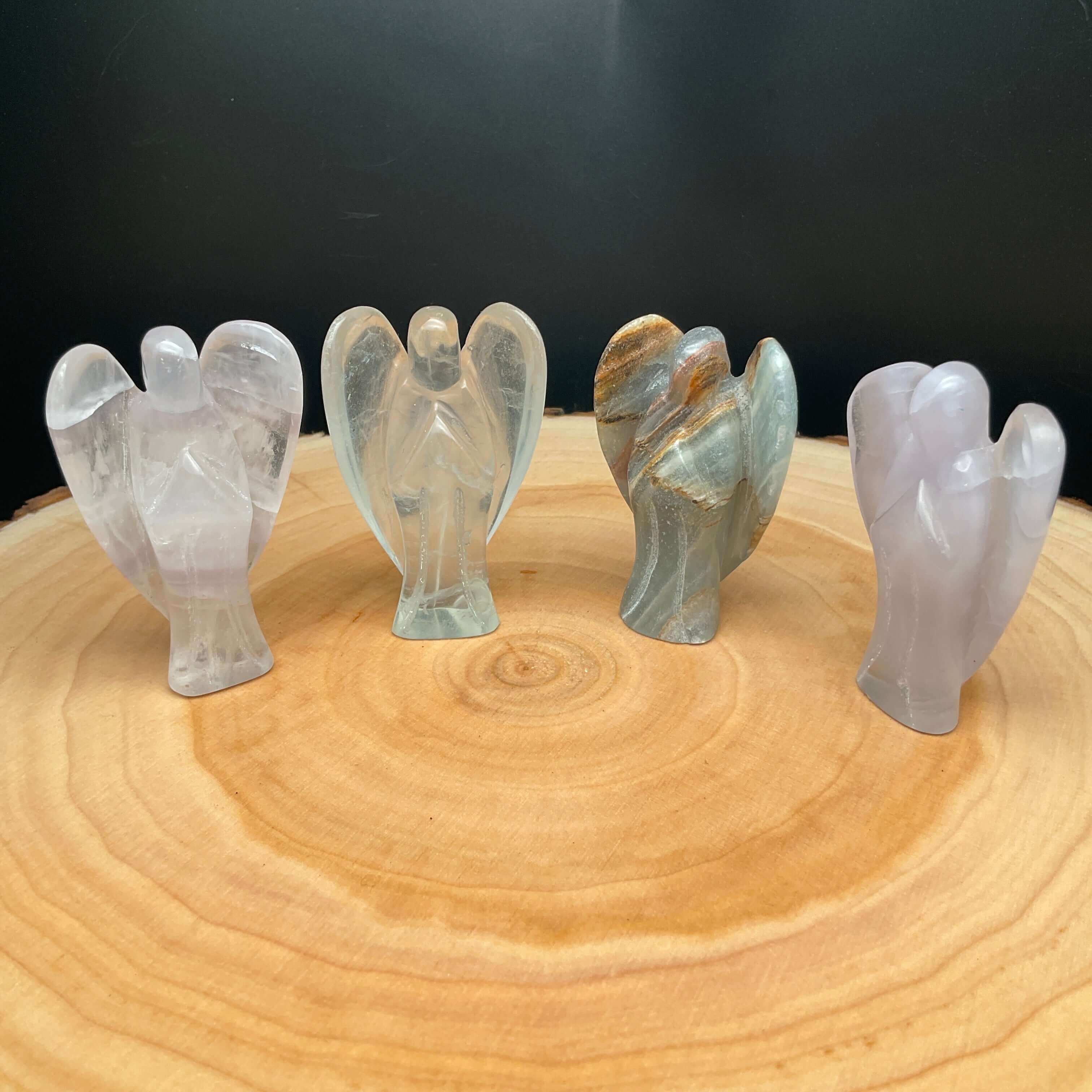 Desert Oasis Minerals, Angel Natural Crystal Carving 2.5 inch