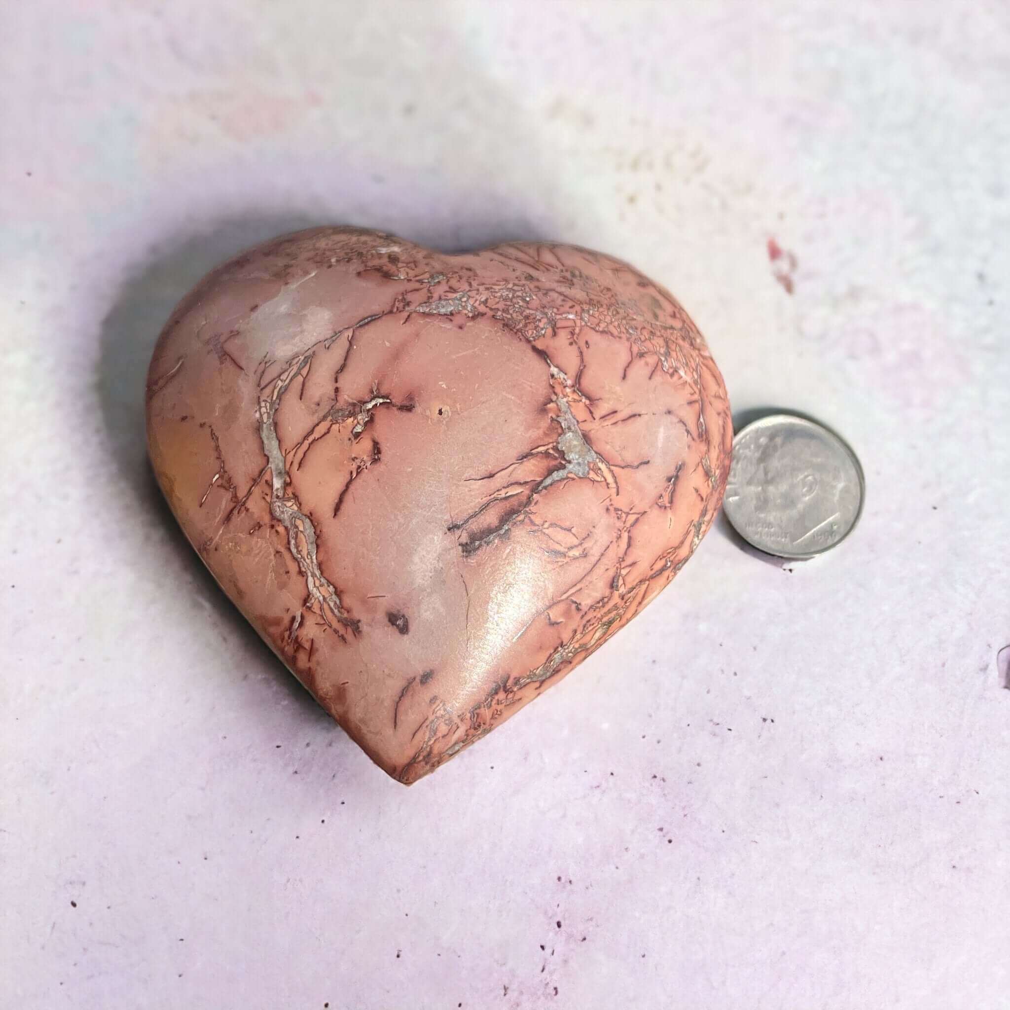Desert Oasis Minerals, Mookaite Heart Carving - Egypt
