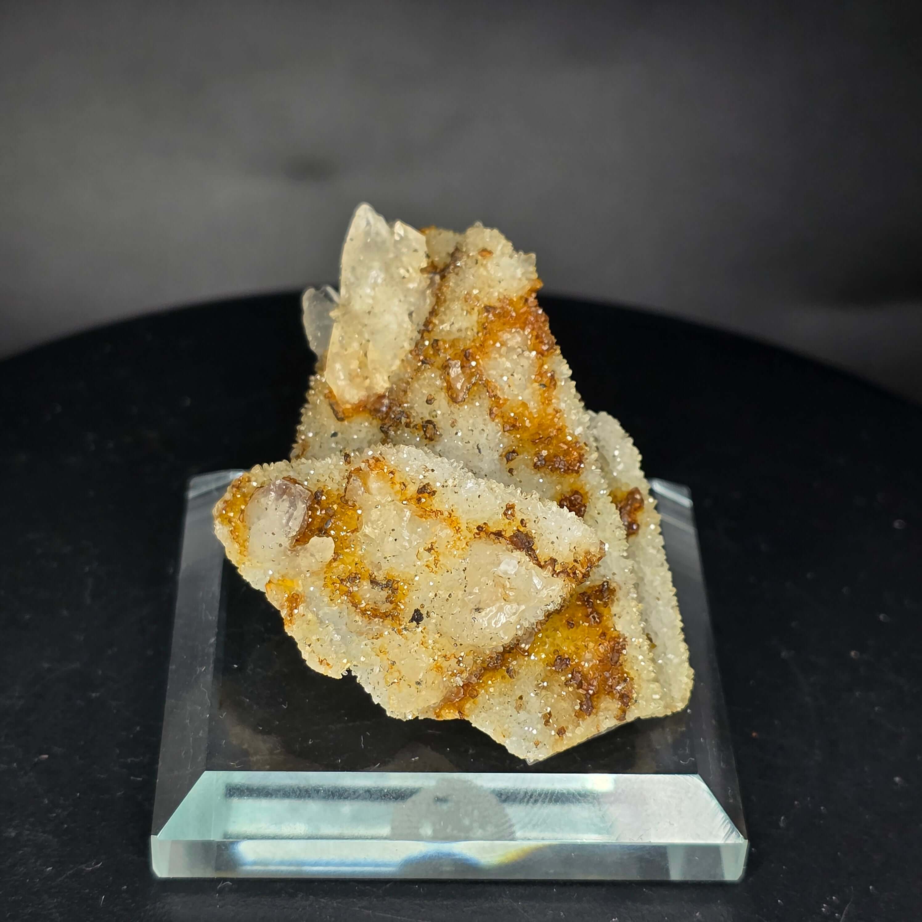 Calcite Specimen with Glass Stand - Guerrero, Mexico