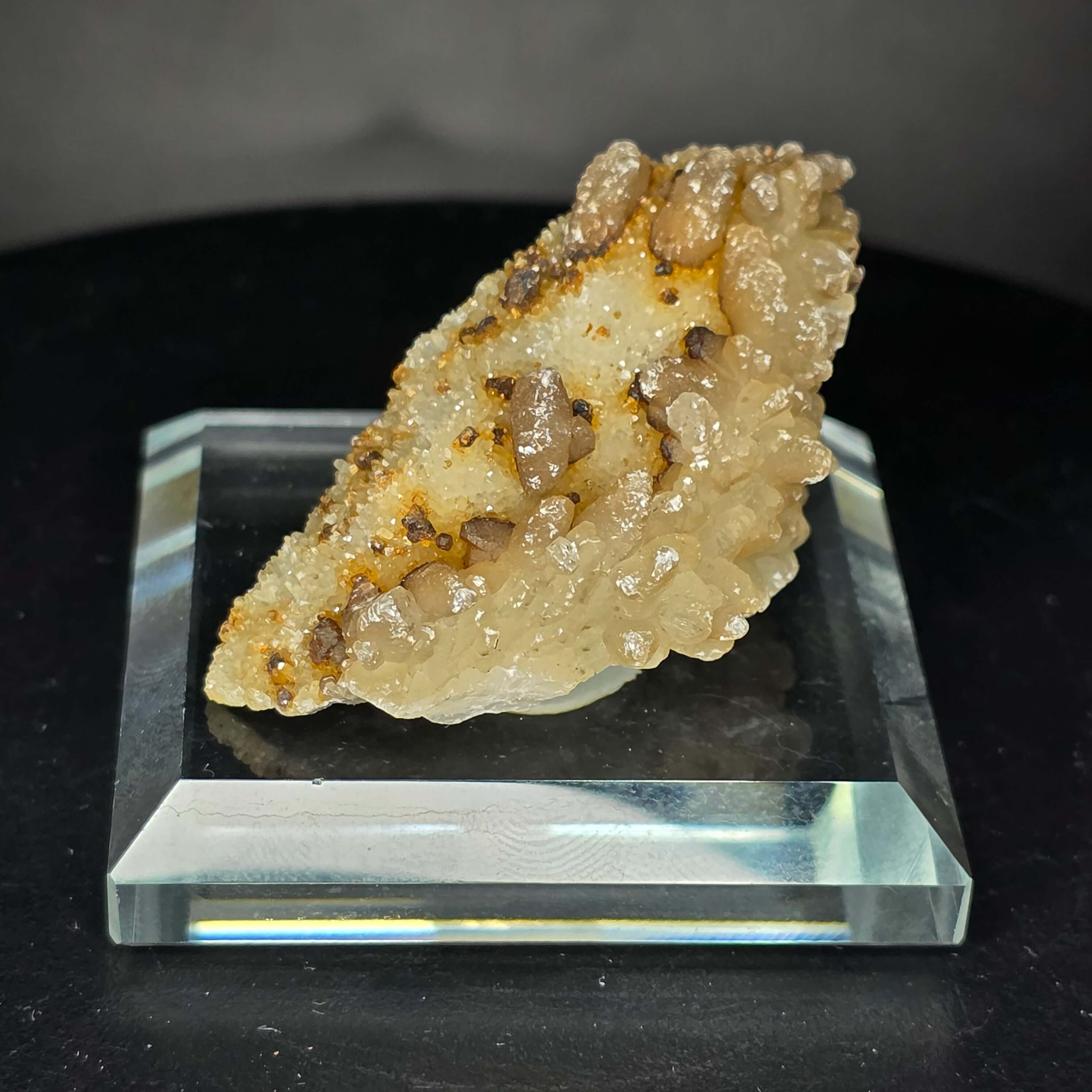 Calcite Specimen with Glass Stand - Guerrero, Mexico